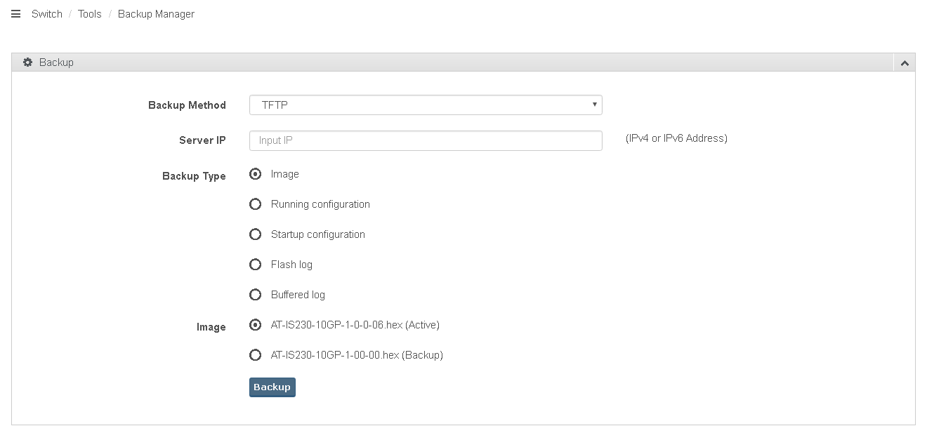 CentreCOM IS230シリーズ リファレンスマニュアル（Web GUI編）: リファレンス編 / Tools