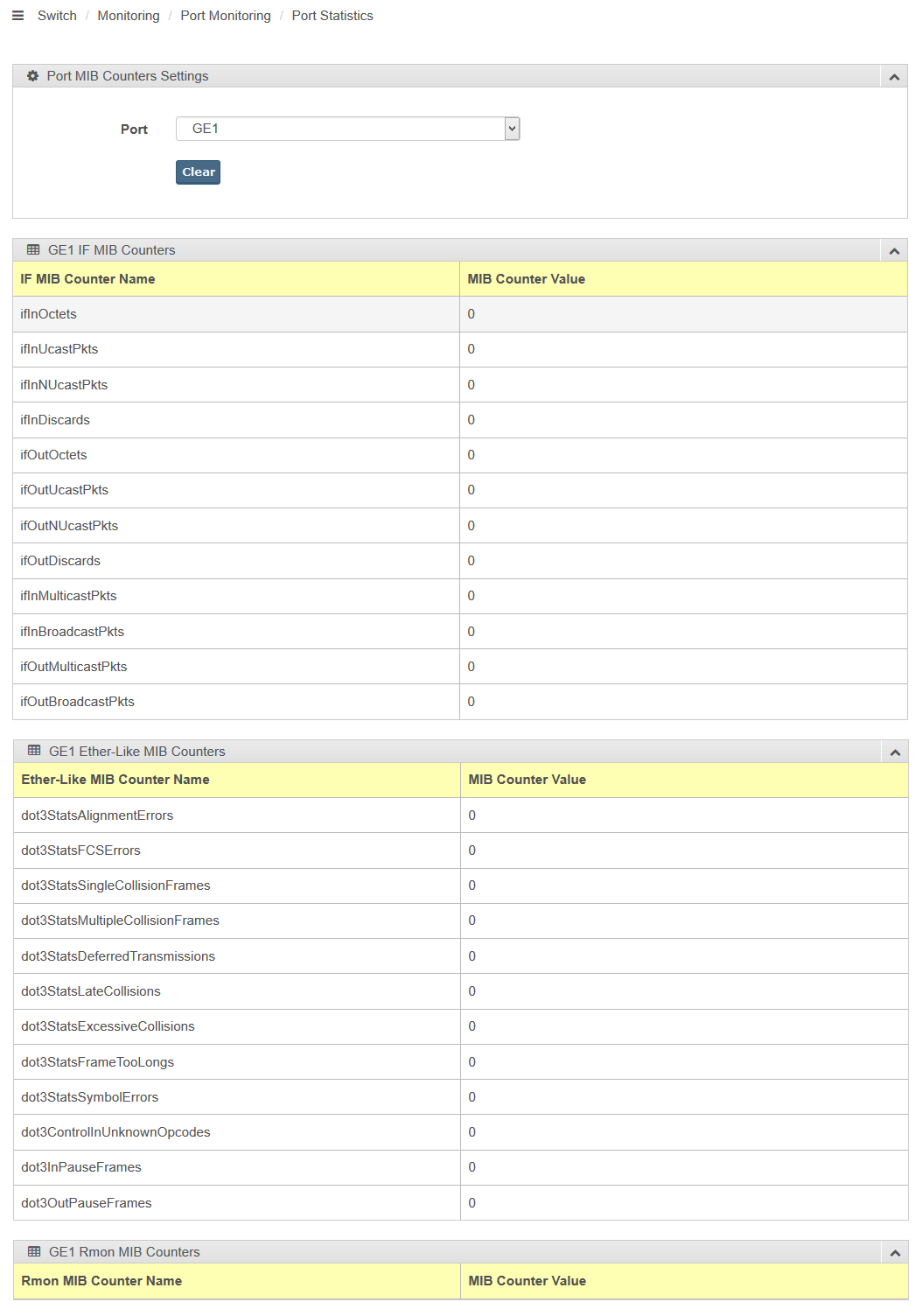 CentreCOM IS230シリーズ リファレンスマニュアル（Web GUI編）: リファレンス編 / Monitoring
