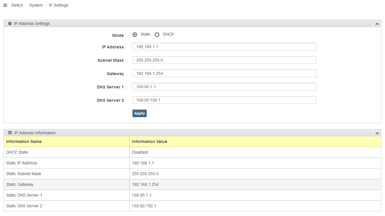 CentreCOM IS230シリーズ リファレンスマニュアル（Web GUI編）: リファレンス編 / System