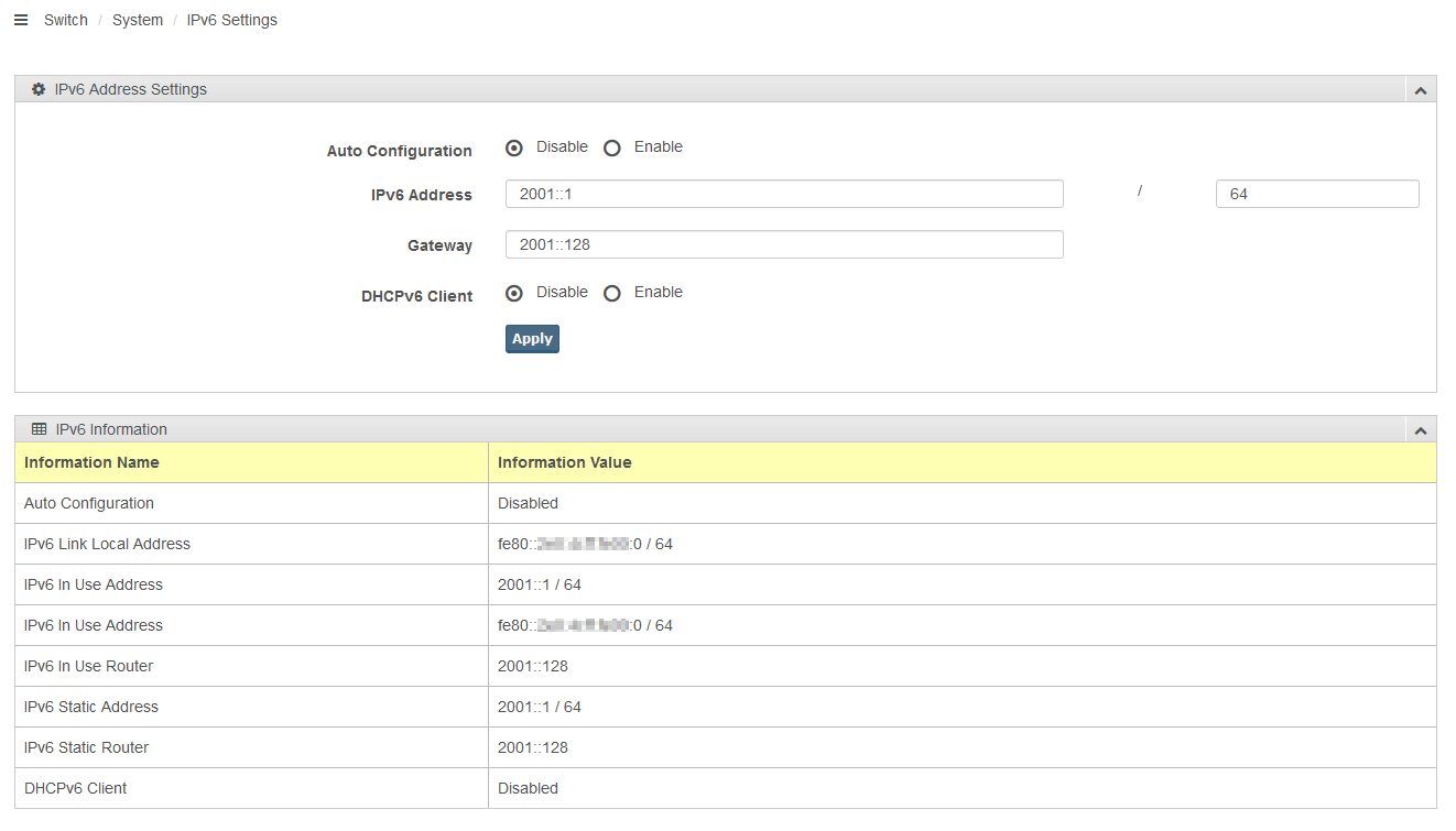 CentreCOM IS230シリーズ リファレンスマニュアル（Web GUI編）: リファレンス編 / System