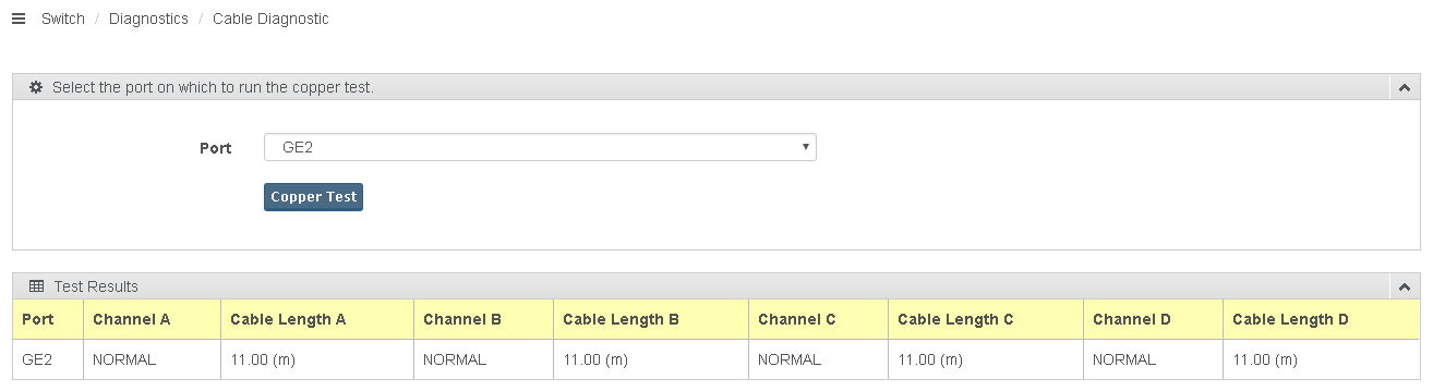 CentreCOM IS230シリーズ リファレンスマニュアル（Web GUI編）: リファレンス編 / Diagnostics