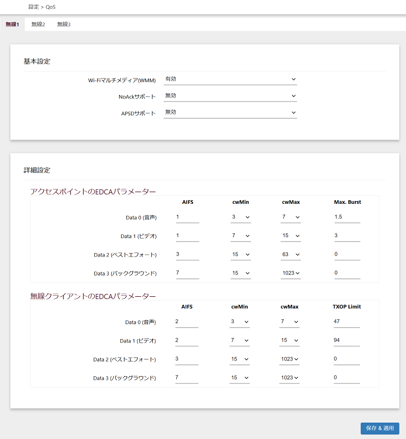 AT-TQ3403/AT-TQm3403 リファレンスマニュアル: 設定 / QoS