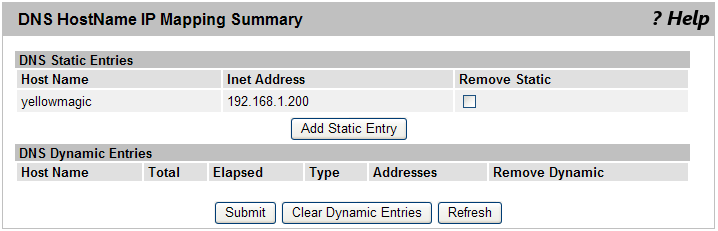 AT-UWC リファレンスマニュアル: System > DNS > HostName IP Mapping Summary