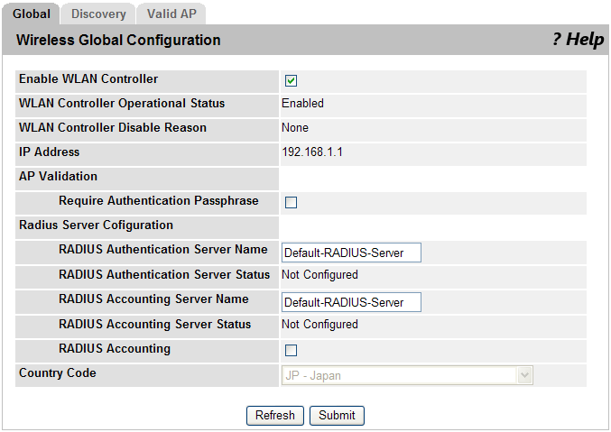 AT-UWC リファレンスマニュアル: WLAN > Basic Setup